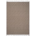 5X7 Geometric Mocha Area Rug, Stain-Resistant Synthetic Fibers ...
