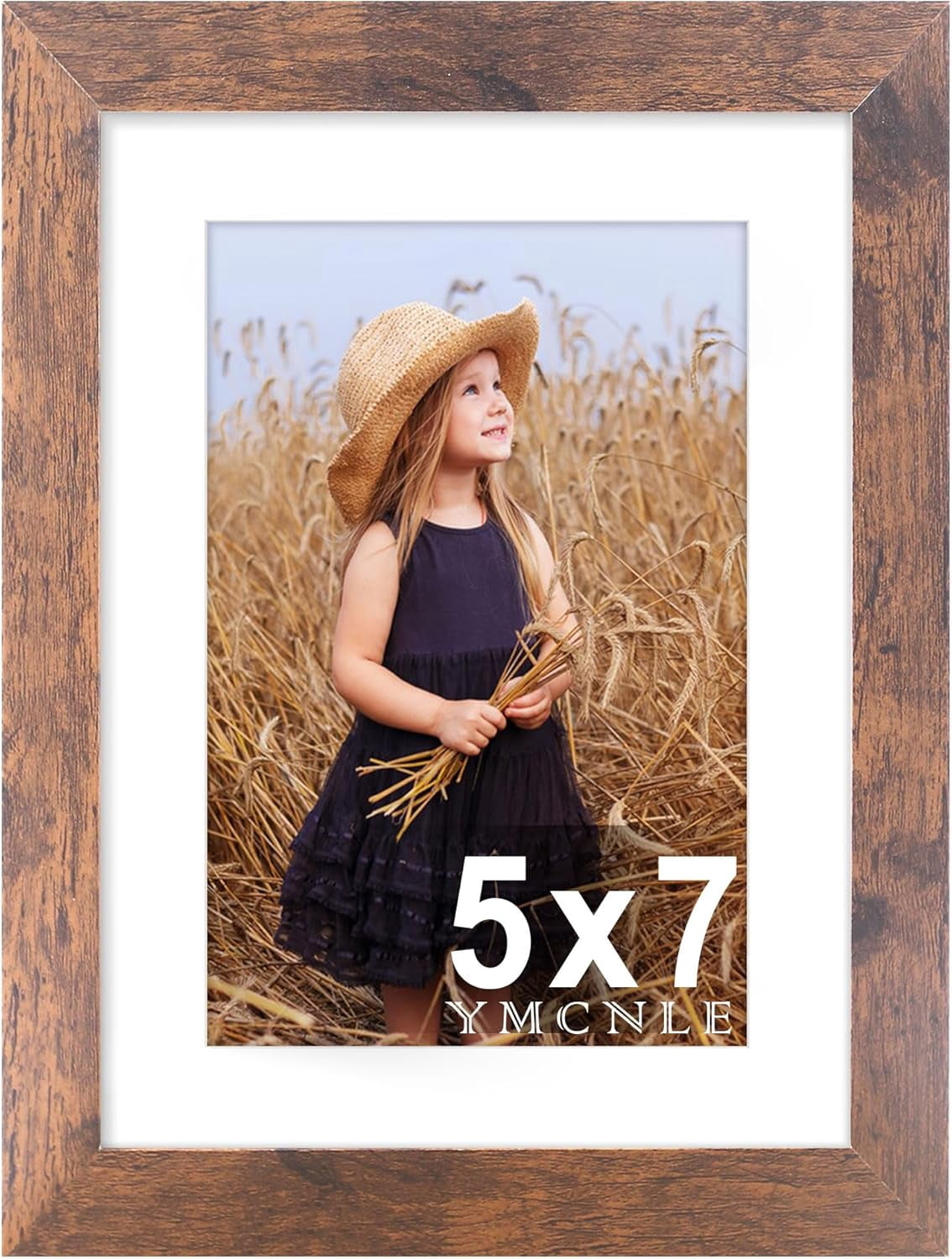 5X7 Picture Frame, Display 4X6 Picture Frames with Mat or 5X7 without ...