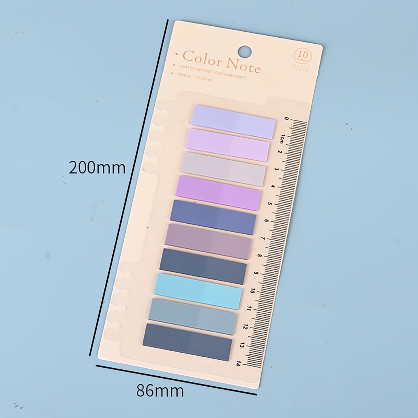 5X8 Sticky Notes Index Marker Sticker Morandi Translucent Creative ...