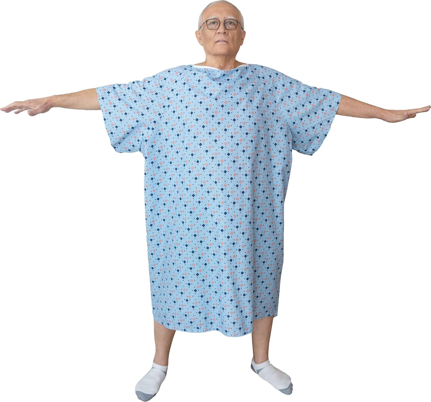 5XL Hospital Gown Oversized Hospital Gown Washable Patient Robe with ...