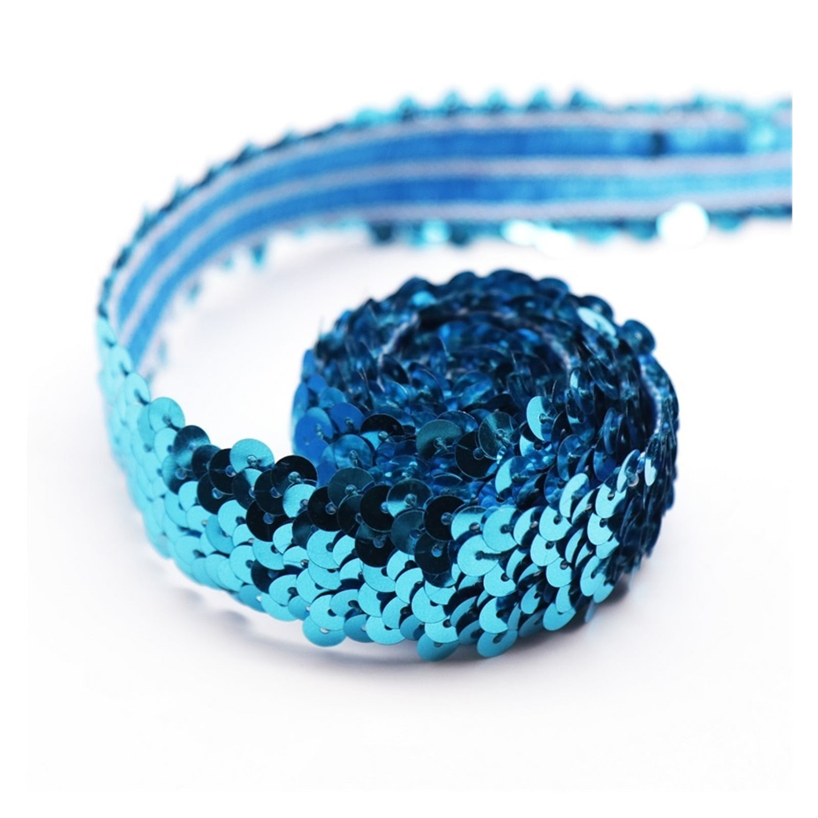 5Yards 30cm Gold Silver Embellished Applique Sequins Ribbon for Gift ...