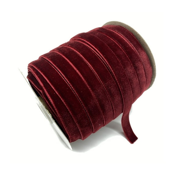 5Yards 6/10/15/20/25mm Velvet Ribbon Wedding Party Decoration Handmade ...