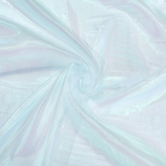 5Yards Blue Gradient Organza Lace Fabric Iridescent Holographic Gauze ...