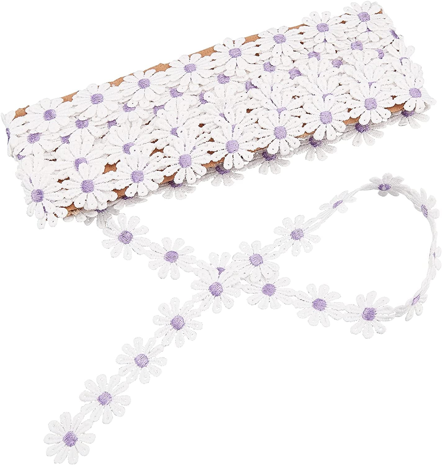 5Yards Daisy Ribbon Trim 25mm Wide Daisy Sun Flower Decorating Lace ...