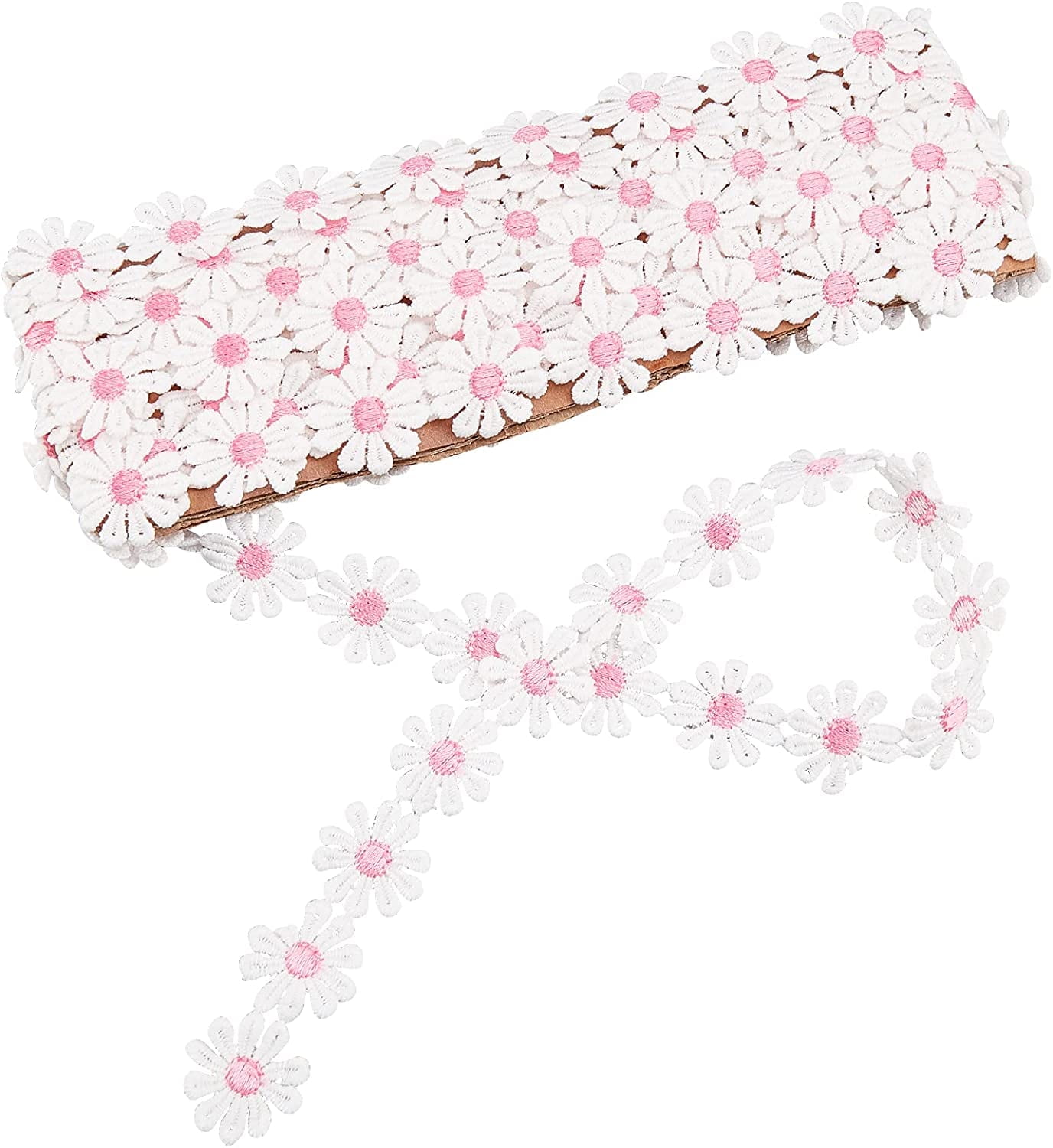 5Yards Daisy Ribbon Trim 25mm Wide Daisy Sun Flower Decorating Lace ...