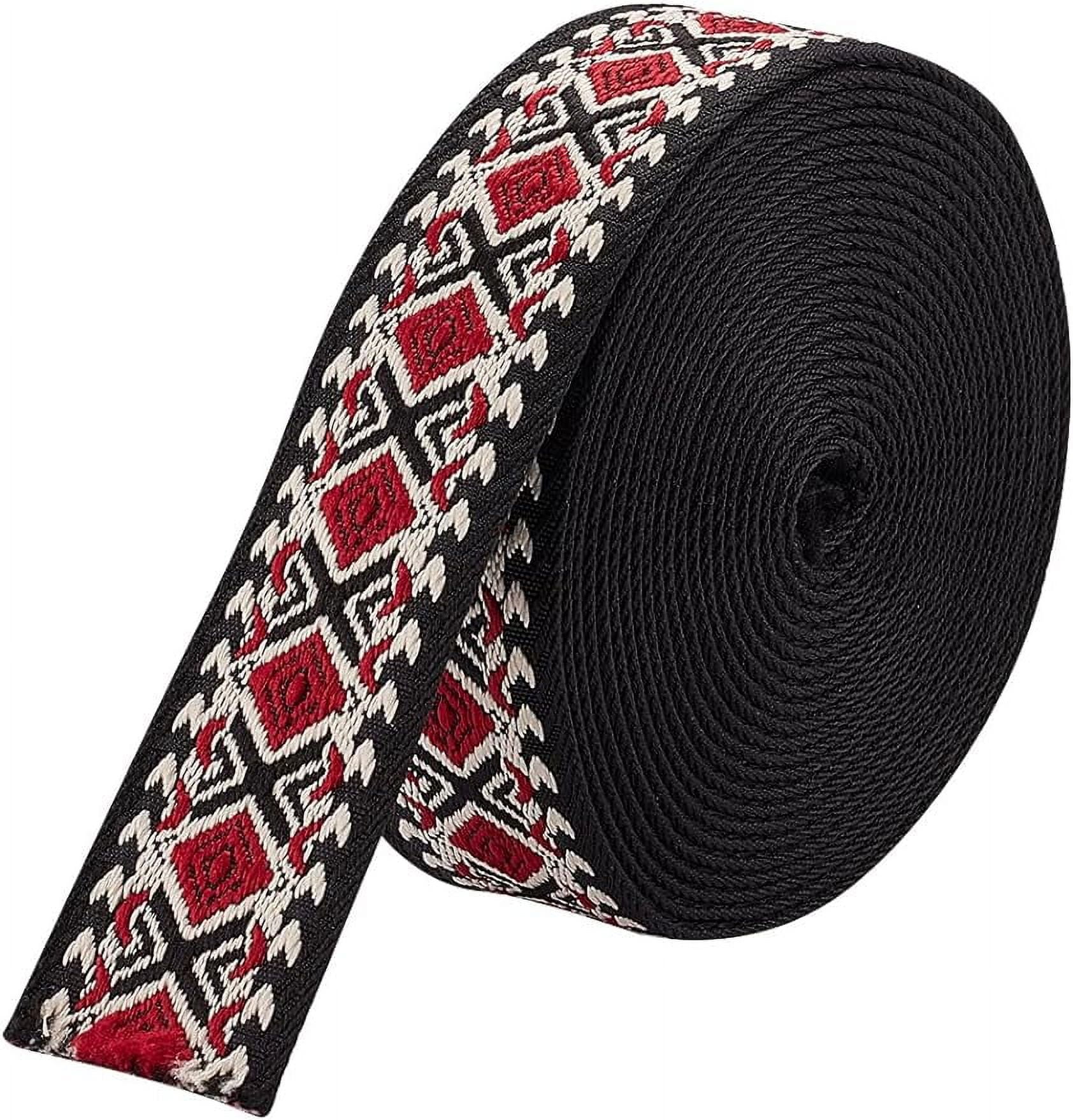 5Yards Ethnic Embroidery Polyester Ribbons 1.5 inch Wide Rhombus ...