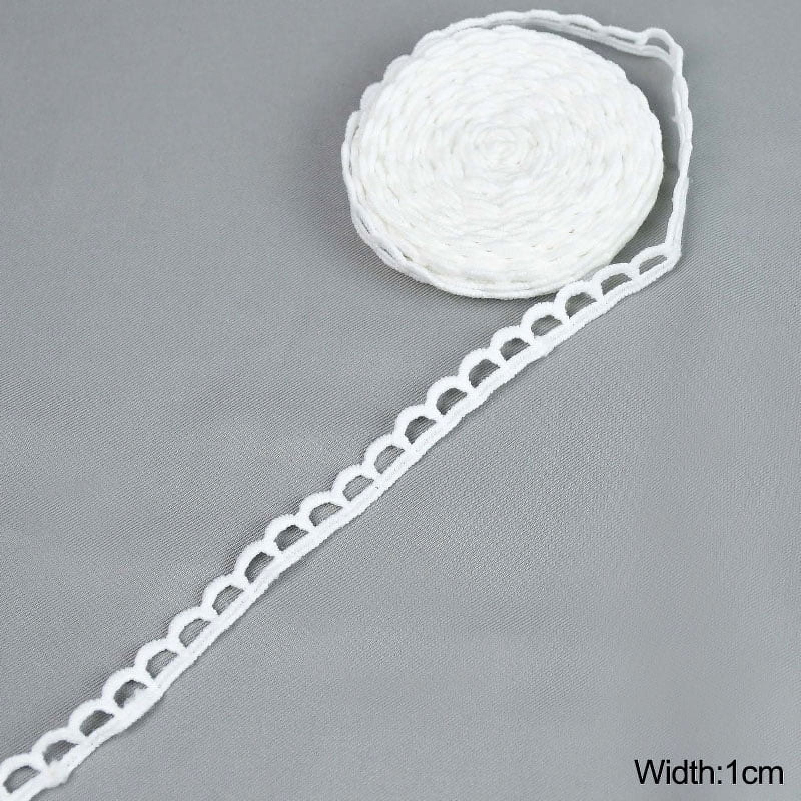 5Yards White Lace Trim Ribbon DIY Embroidered for Sewing Decoration ...