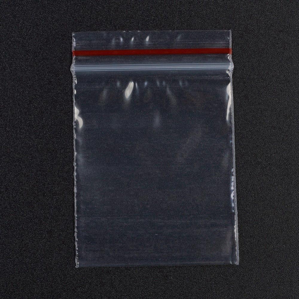 5bags Plastic Zip Lock Bags Resealable Packaging Bags Top Seal Self ...