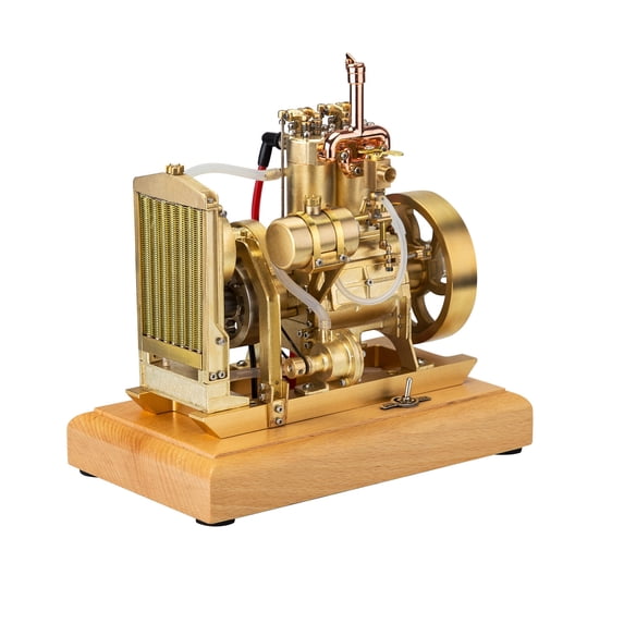 5cc Vertical Twin-Cylinder Gasoline Engine Model - Water-Cooled OHV ...