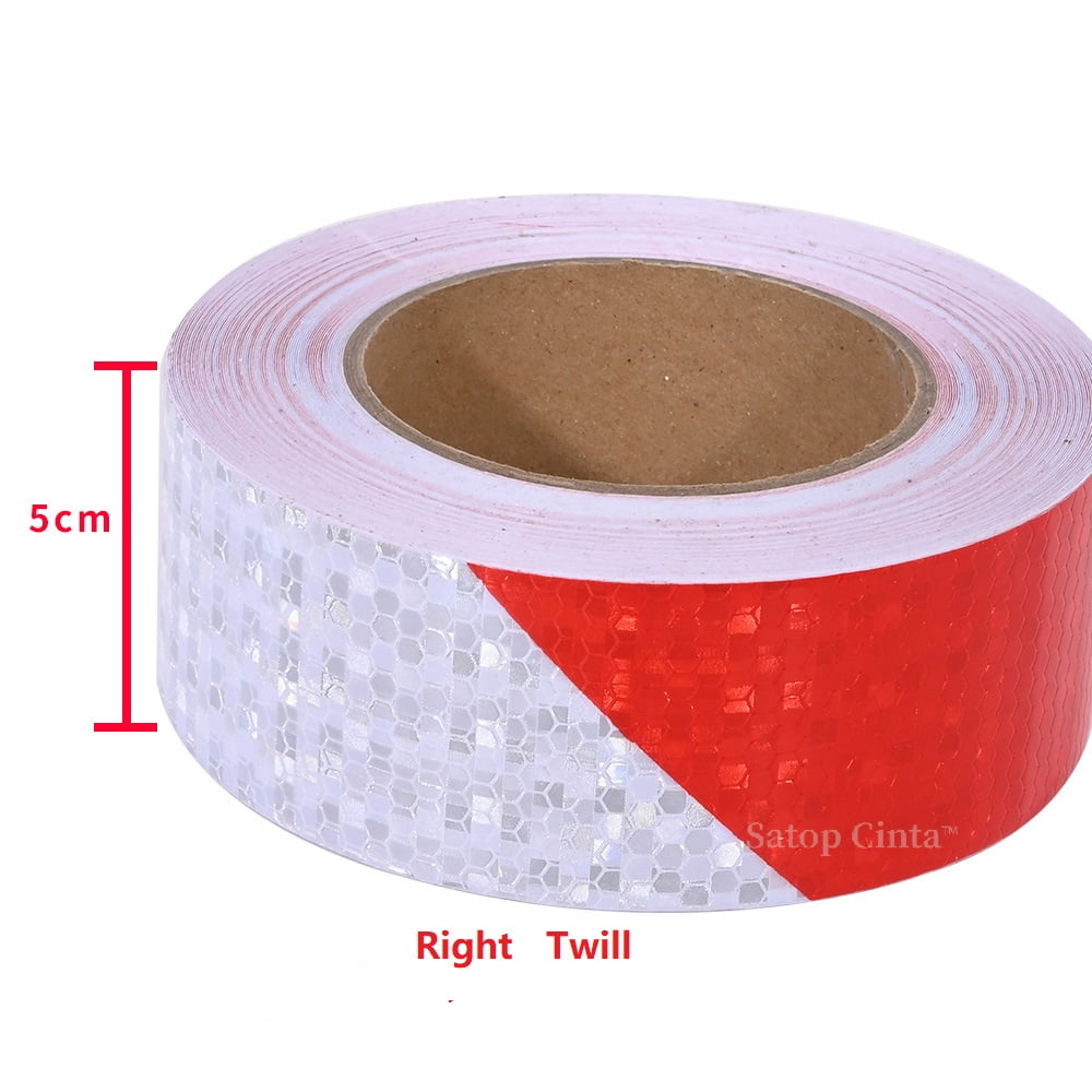 5cm/10cm/15cm/20cm*5M Reflective Adhesive Tape Left Or Right Twill ...