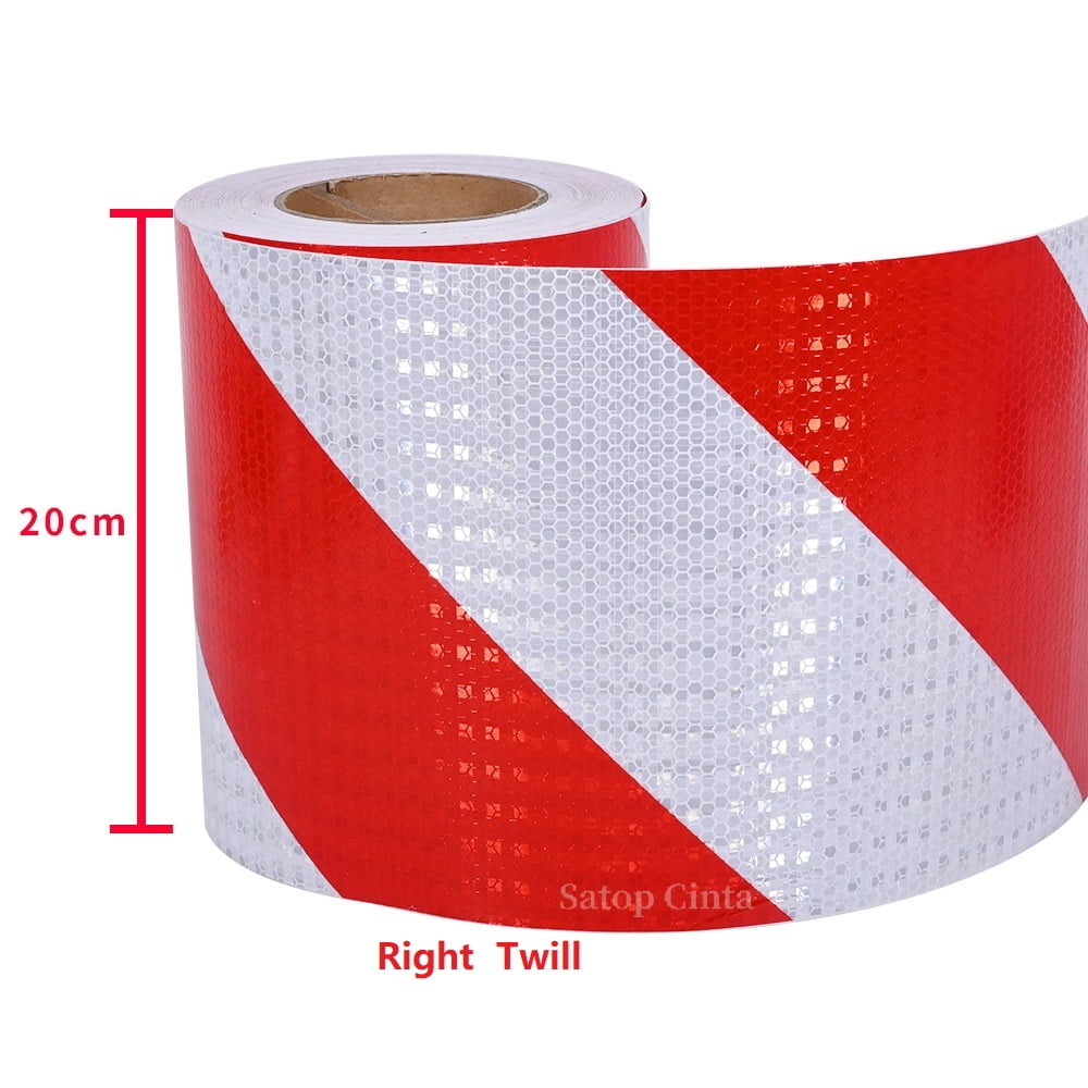 5cm/10cm/15cm/20cm*5M Reflective Adhesive Tape Left Or Right Twill ...