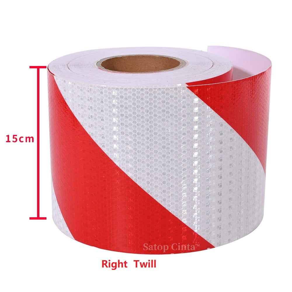 5cm/10cm/15cm/20cm*5M Reflective Adhesive Tape Left Or Right Twill ...