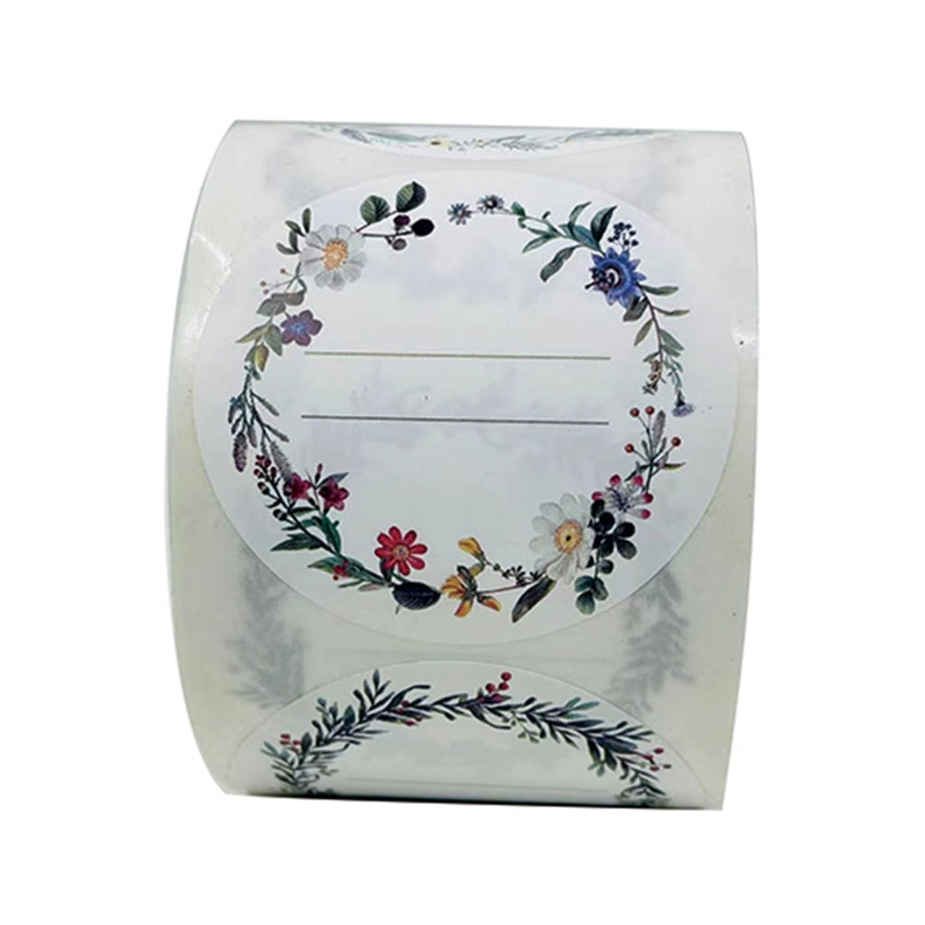 5cm Round Stickers Self-Adhesive Labels Canning Jar Labels Writeable ...