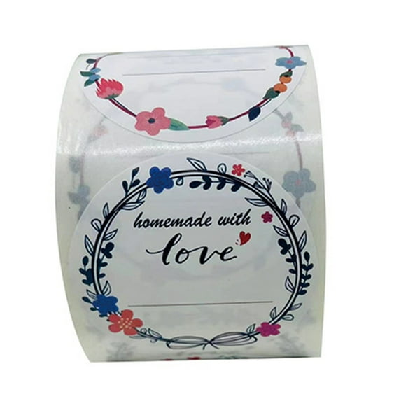 5cm Round Stickers Self-Adhesive Labels Canning Jar Labels Writeable ...