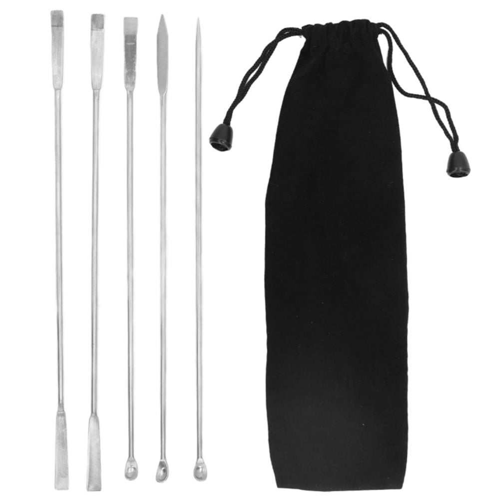 5cps Stainless steel spoons and spatulas for laboratory measuring ...