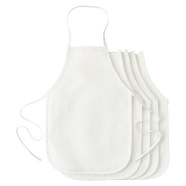 Do It Yourself White Poly Nonwoven Childs Apron - Craft Kits - 12 ...