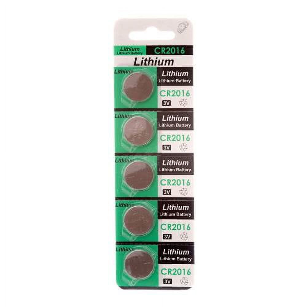5ct/PK CR2016 Lithium 3-Volt Button Cell Battery Batteries For Clock ...