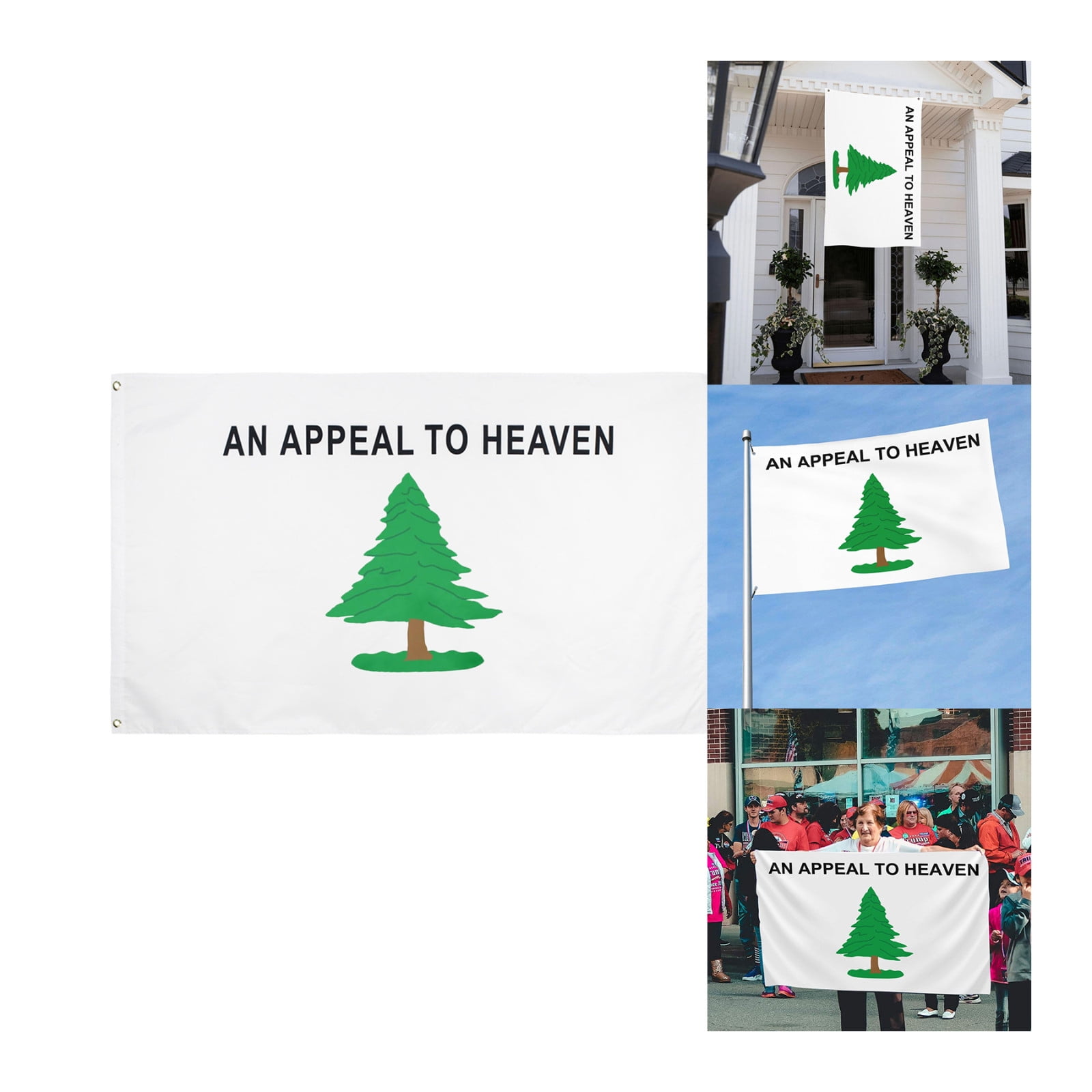 5ft*3ft An Appeal to Heaven Garden Flag, Patriotic Historic Flag, Pine ...