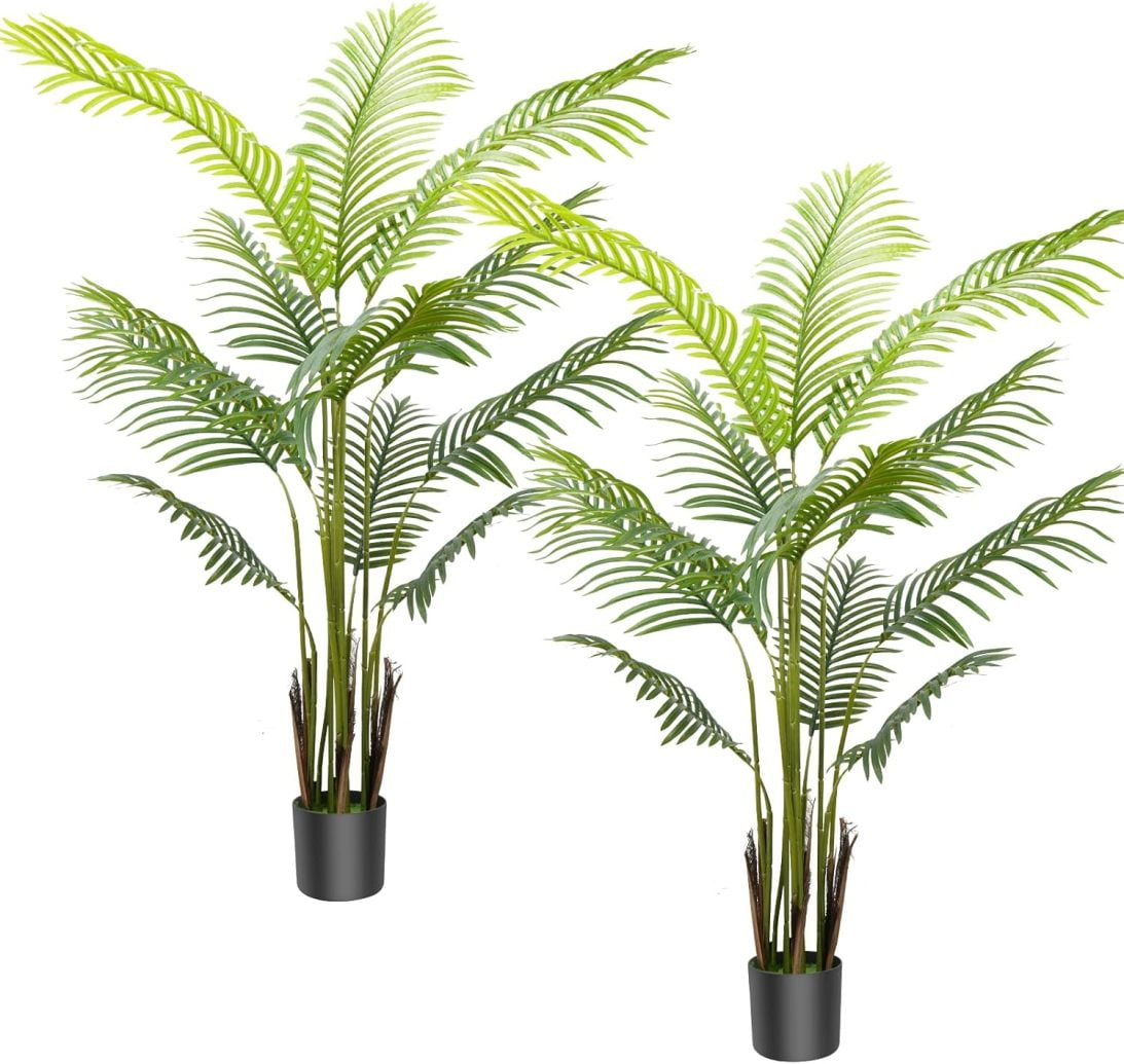 5ft Artificial Palm Trees Large Outdoor Artificial Trees Faux Plants ...