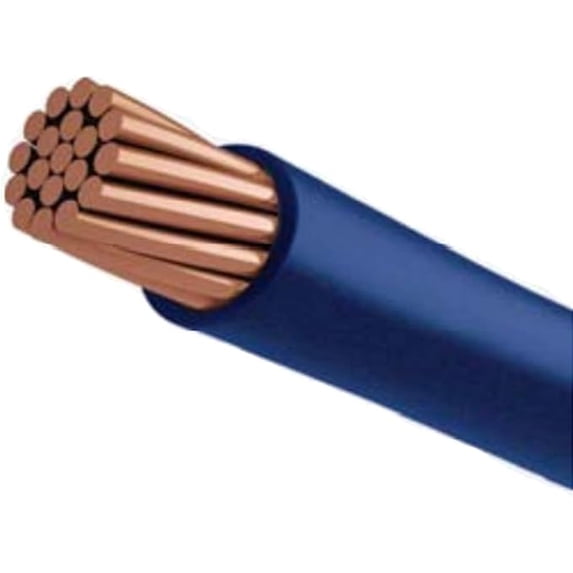 5 feet, Blue 10AWG Pure Copper Grounding Wire THHN/THWN-2 Fire ...