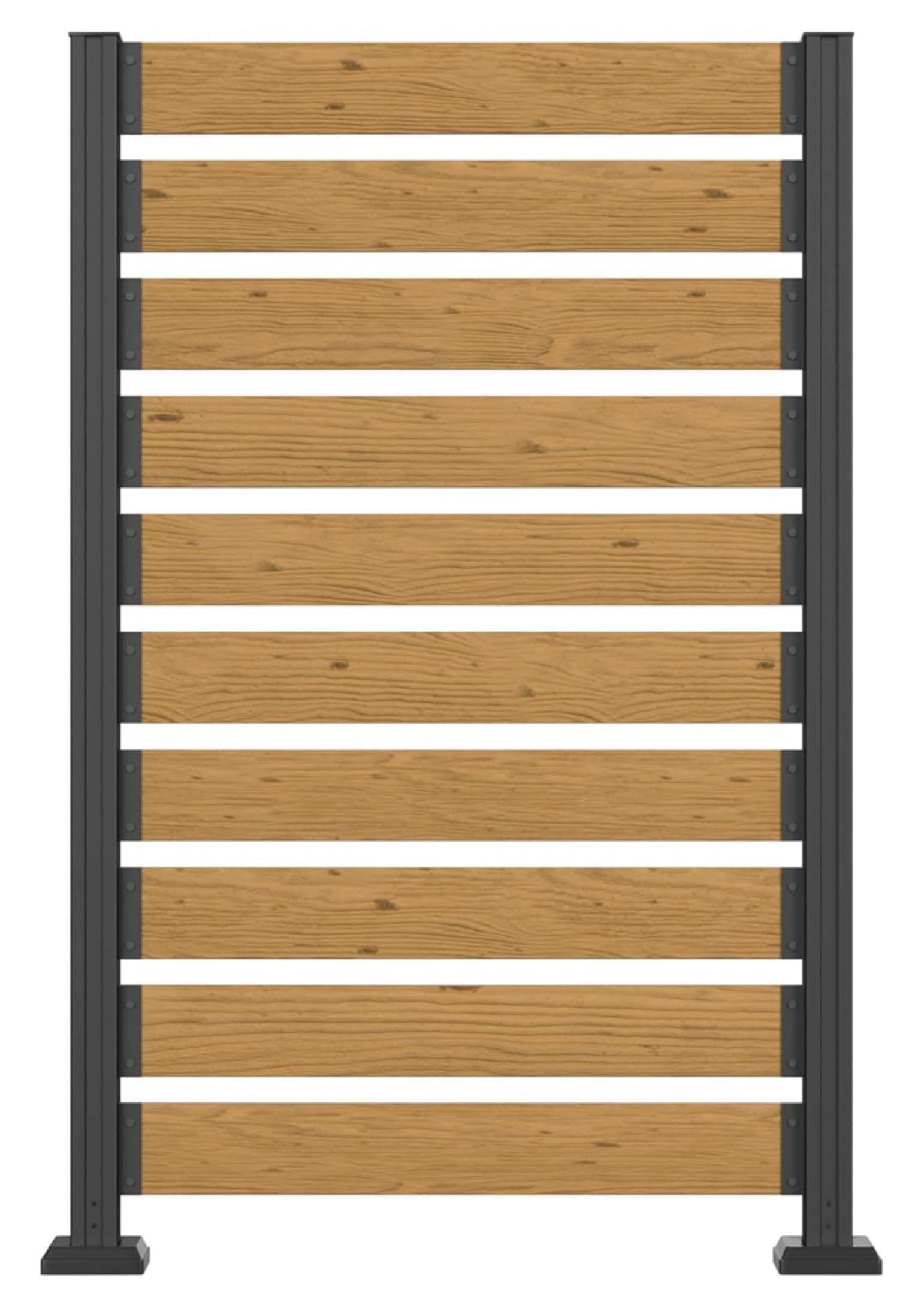 5ft H×3.3ft W Wooden Privacy Screen, 2 Way to Use, Ideal Outdoor ...