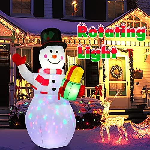 5ft Inflatable Snowman, Christmas Outdoor Decorations Inflatables with ...