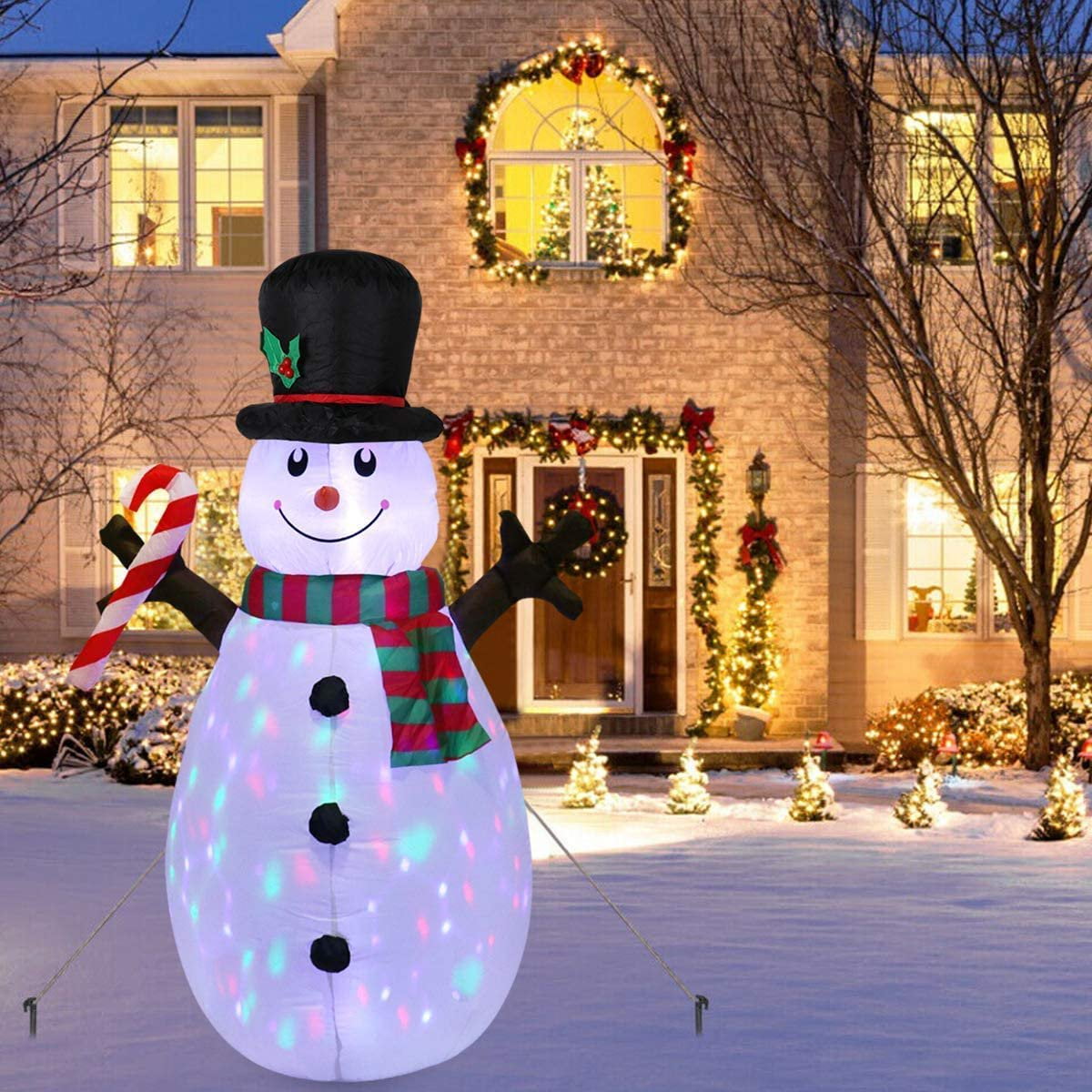 5ft Outdoor Snowman Inflatable Christmas Decorations - Snowman ...