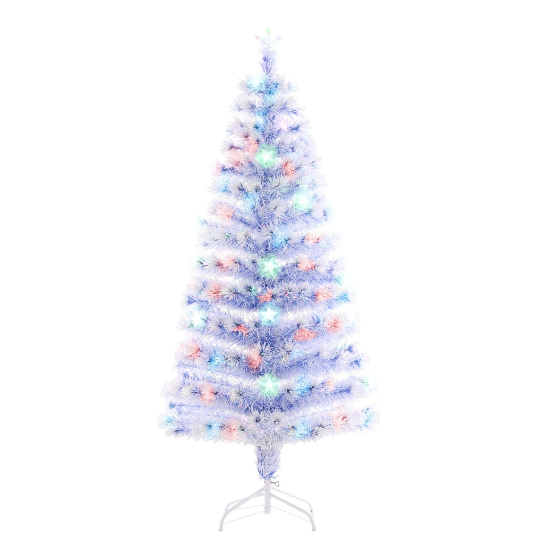 5ft Pre-Lit Artificial Christmas Tree, Douglas Fir w/ LED Lights ...