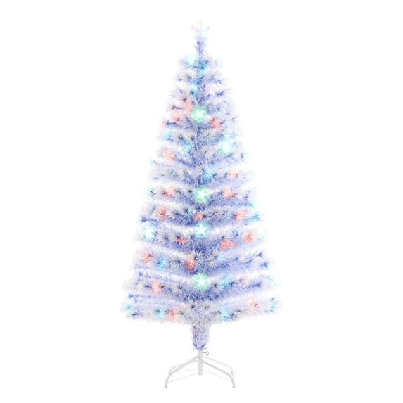 5ft Pre-Lit Artificial Christmas Tree, Douglas Fir w/ LED Lights ...