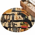 5ft Round Rug Boho Area Rugs for Living Room Bedroom Washable Non Slip ...