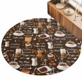 5ft Round Rug Coffee Area Rugs for Living Room Bedroom Washable Non ...