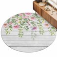 5ft Round Rug Colorful Flowers Area Rugs for Living Room Bedroom ...