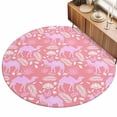 5ft Round Rug Desert Camel Area Rugs for Living Room Bedroom Washable ...