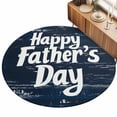 5ft Round Rug Happy Father's Day Area Rugs for Living Room Bedroom ...