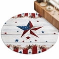 5ft Round Rug Independence Day Area Rugs for Living Room Bedroom ...