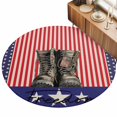 5ft Round Rug Independence Day Area Rugs for Living Room Bedroom ...
