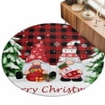 5ft Round Rug Red Black Plaid Christmas Area Rugs for Living Room ...