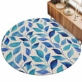 5ft Round Rug Spring Leaves Area Rugs for Living Room Bedroom Washable ...