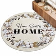 5ft Round Rug Sweet Area Rugs for Living Room Bedroom Washable Non Slip ...
