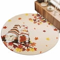 5ft Round Rug Thanksgiving Gnomes Area Rugs for Living Room Bedroom ...