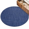 5ft Round Rug Vintage Navy Blue Area Rugs for Living Room Bedroom ...