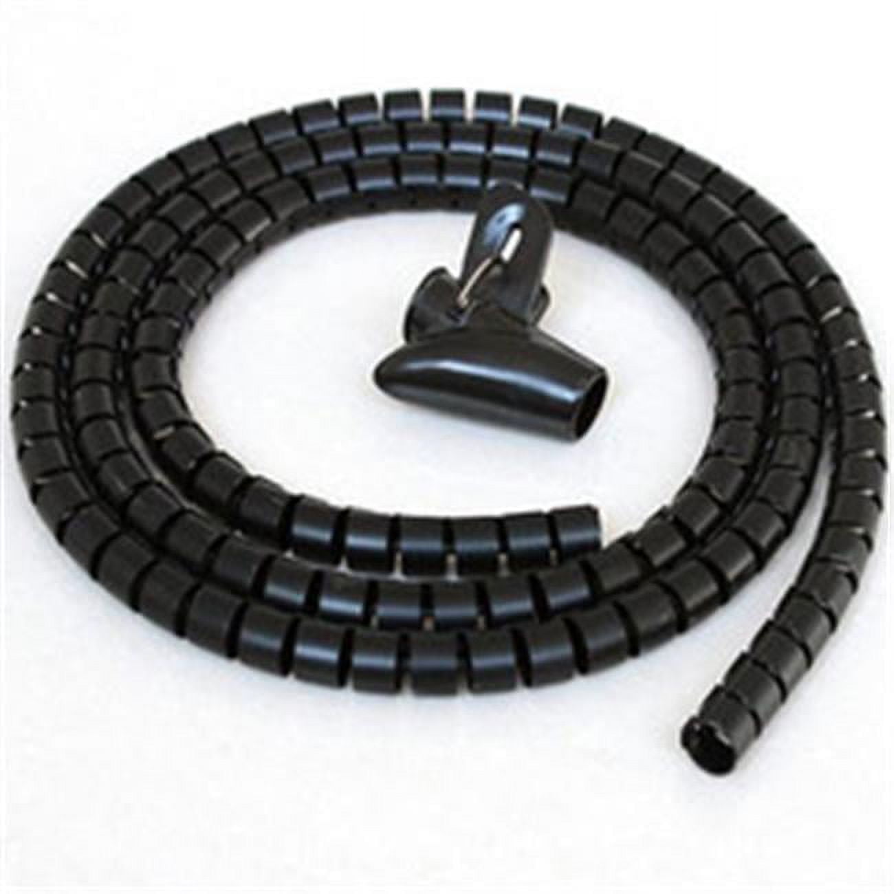 5ft Split Loom Cable Wrap, Black, 25mm diameter, Cable Management Wraps ...