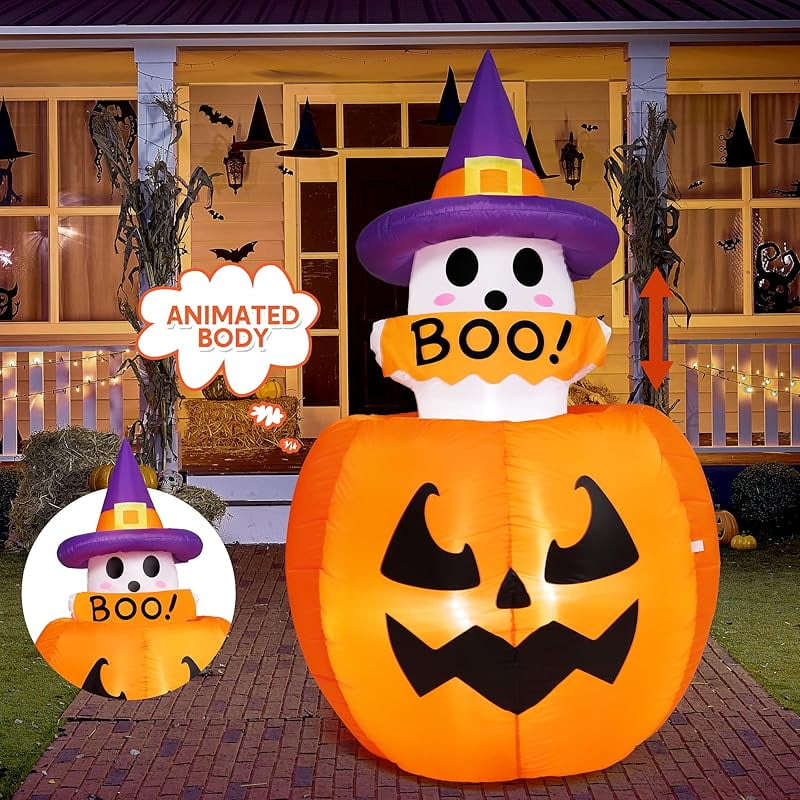 5ft Tall Halloween Animated Inflatables Outdoor Decorations, Inflatable ...