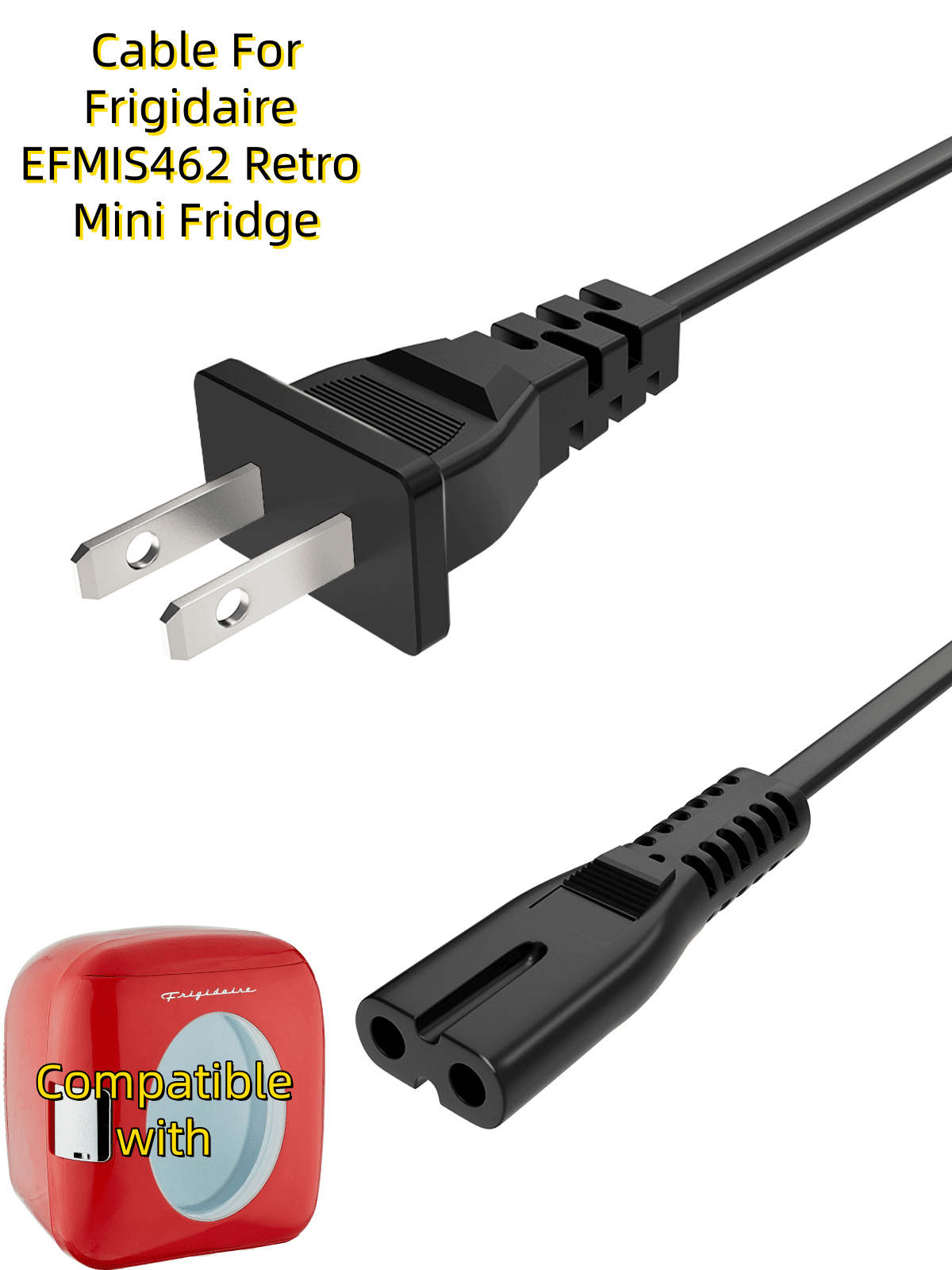 5ft UL AC Power Charger Cord Cable Compatible with Frigidaire EFMIS462 ...