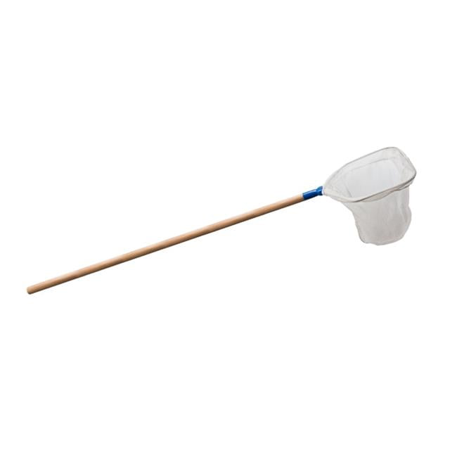 "5ft Long Handle Wood Shrimp Nets with 12"" Square Steel Hoop and High ...