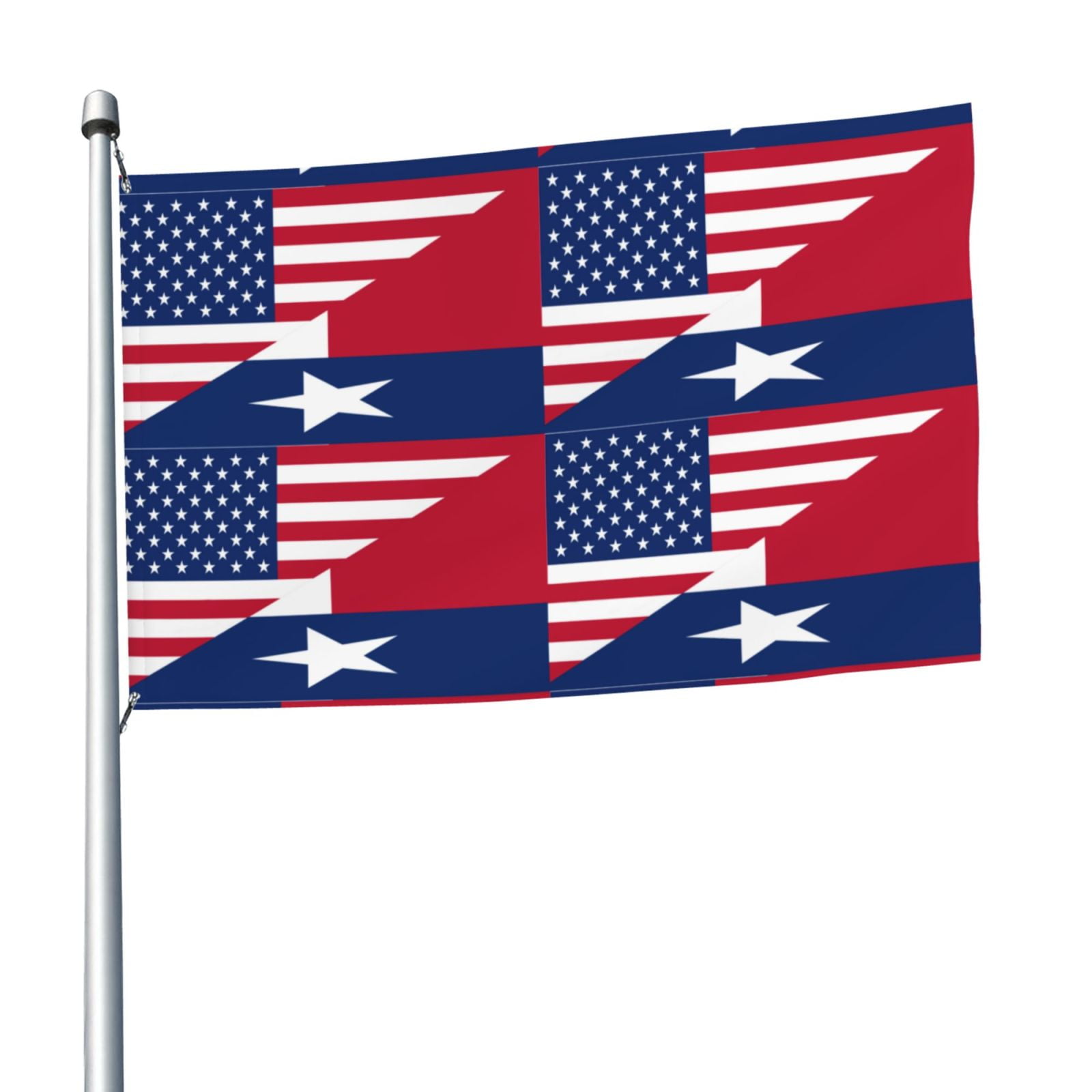 5ft X 8ft America Texas Flag Pattern Flag Weather-Resistant Polyester ...