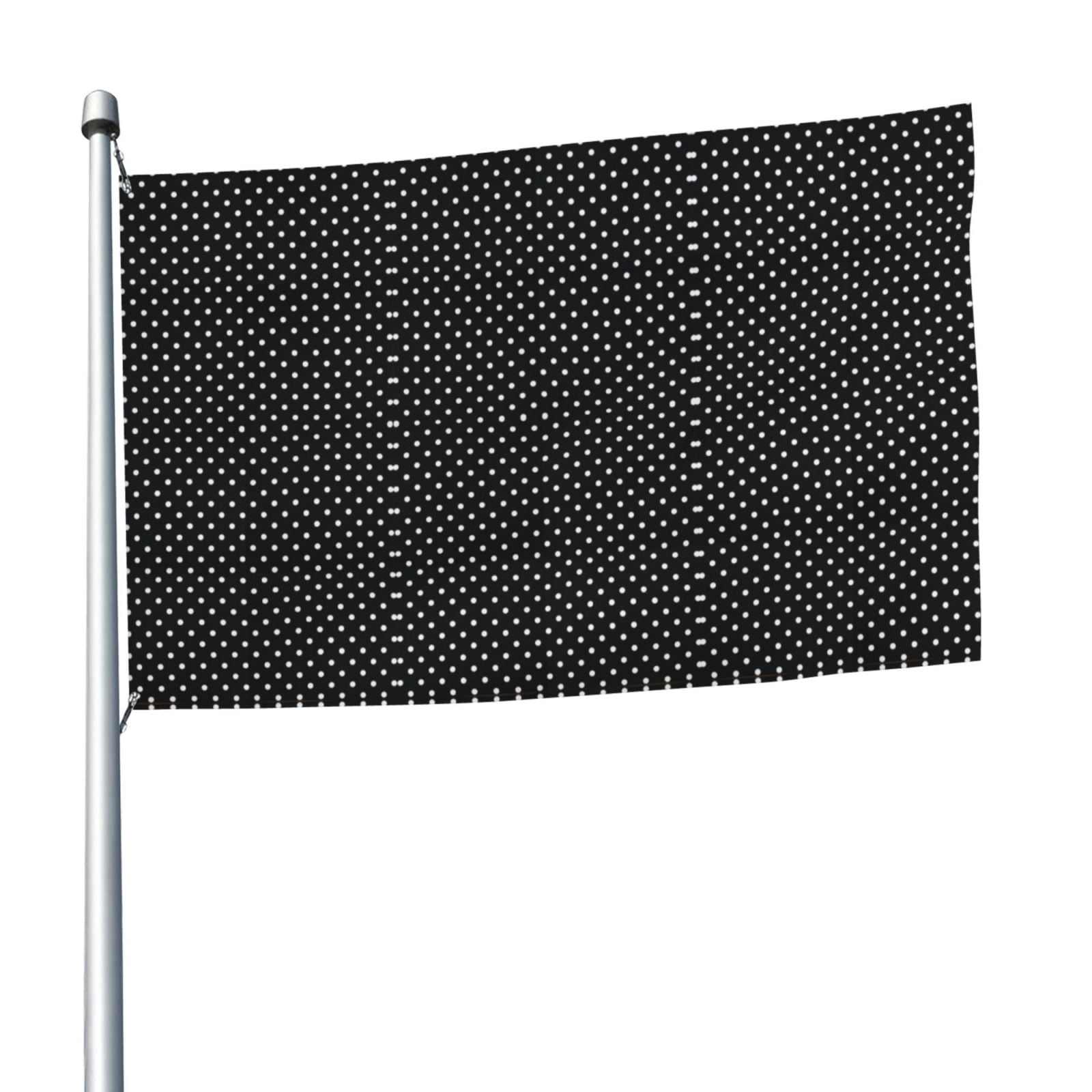 5ft X 8ft Black Polka Dot Flag Weather-Resistant Polyester Outdoor ...