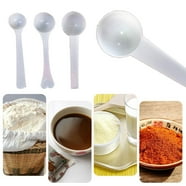 Uxcell 5Pack Plastic Measuring Spoons Powder Scoops Spoon Table Spoon ...