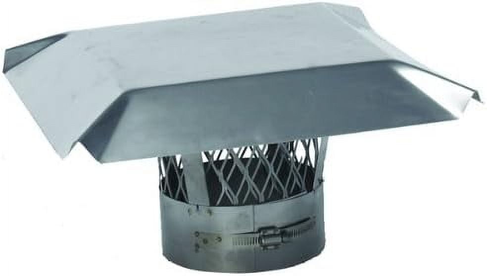 5in Stainless Steel Square Rain Cap - Chimney Cover, Critter Guard ...