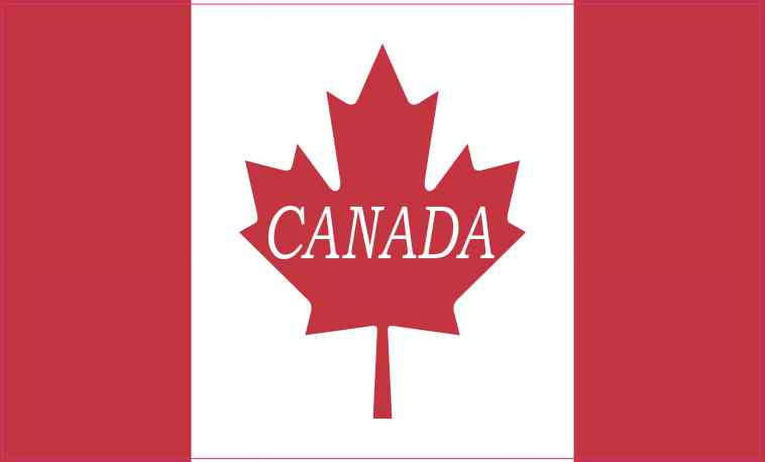 5in X 3in Canada Flag Sticker Vinyl Flags Vehicle Bumper Decal Stickers ...